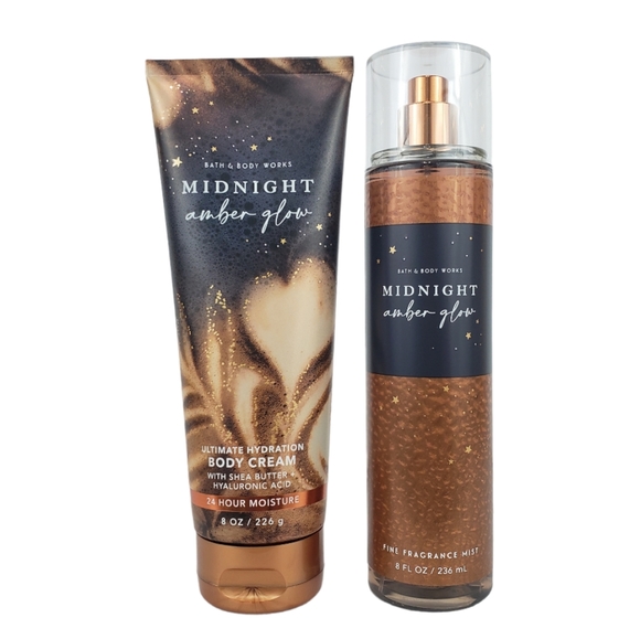 Bath & Body Works | Bath & Body | Midnight Amber Glow Body Cream And ...